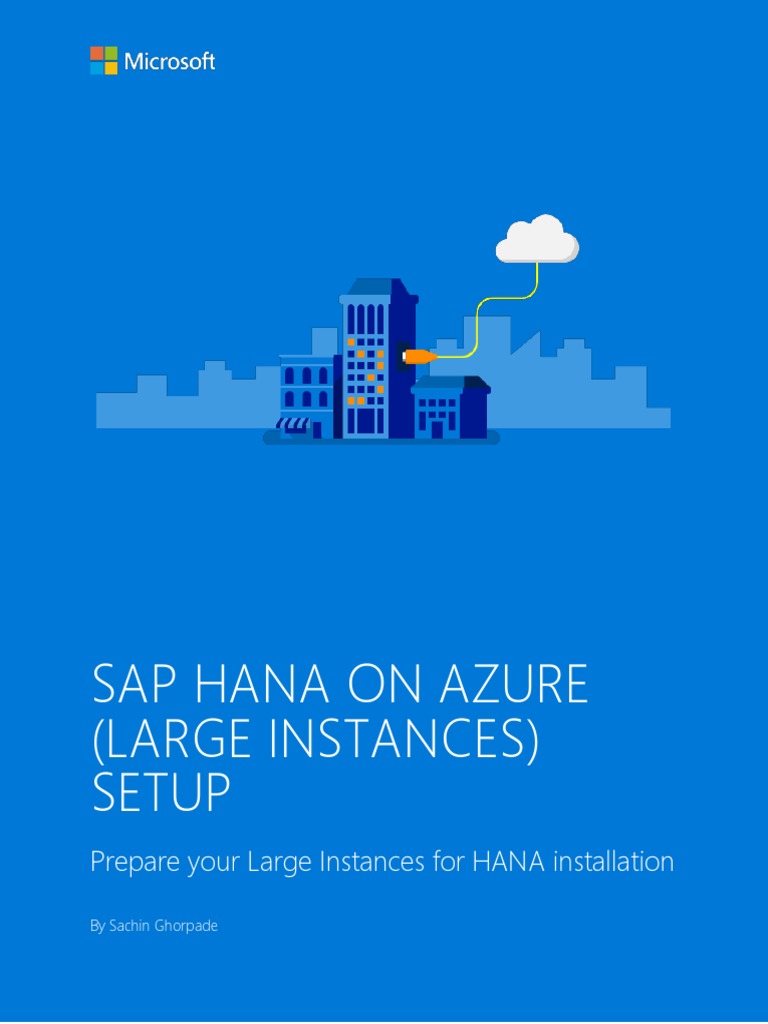 End To End Setup For SAP HANA On Azure Large Instances | PDF | Microsoft Azure | Operating System