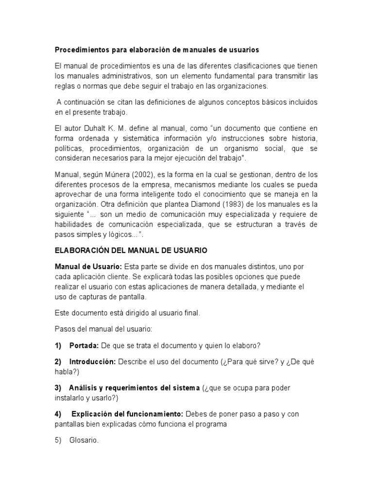 Formato de Manual | PDF