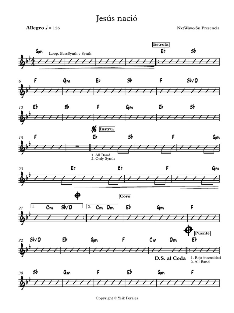 Jesus Nacio - Cifrado | PDF | Entretenimiento (general)