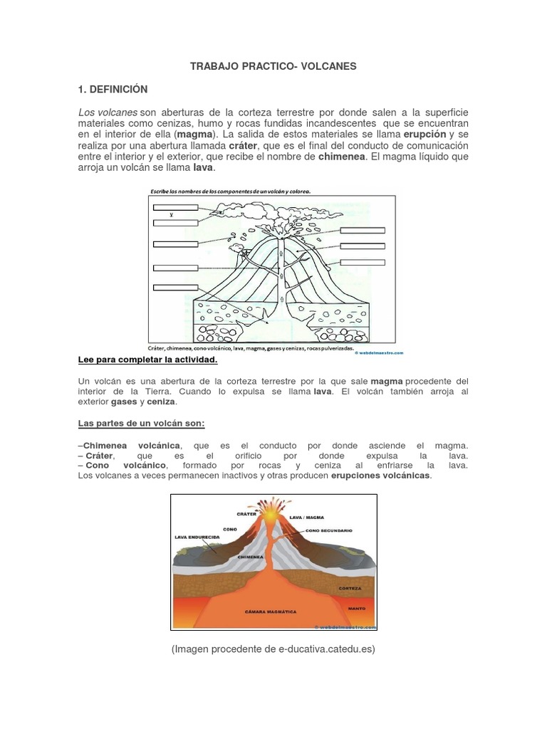 Formacion de Volcanes | PDF | Volcán | Lava