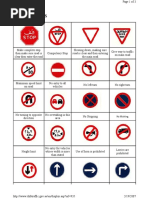 Botswana Road Traffic Signs | PDF | Traffic | Driving