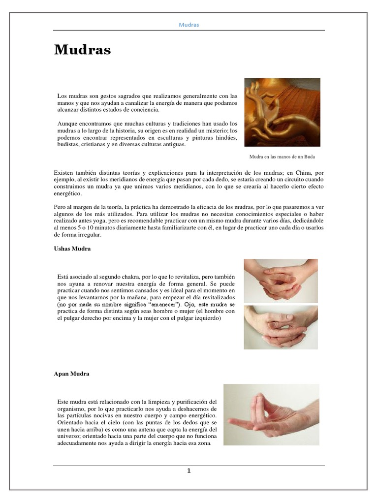 Mudras Pdf Meditación Religión Y Creencia