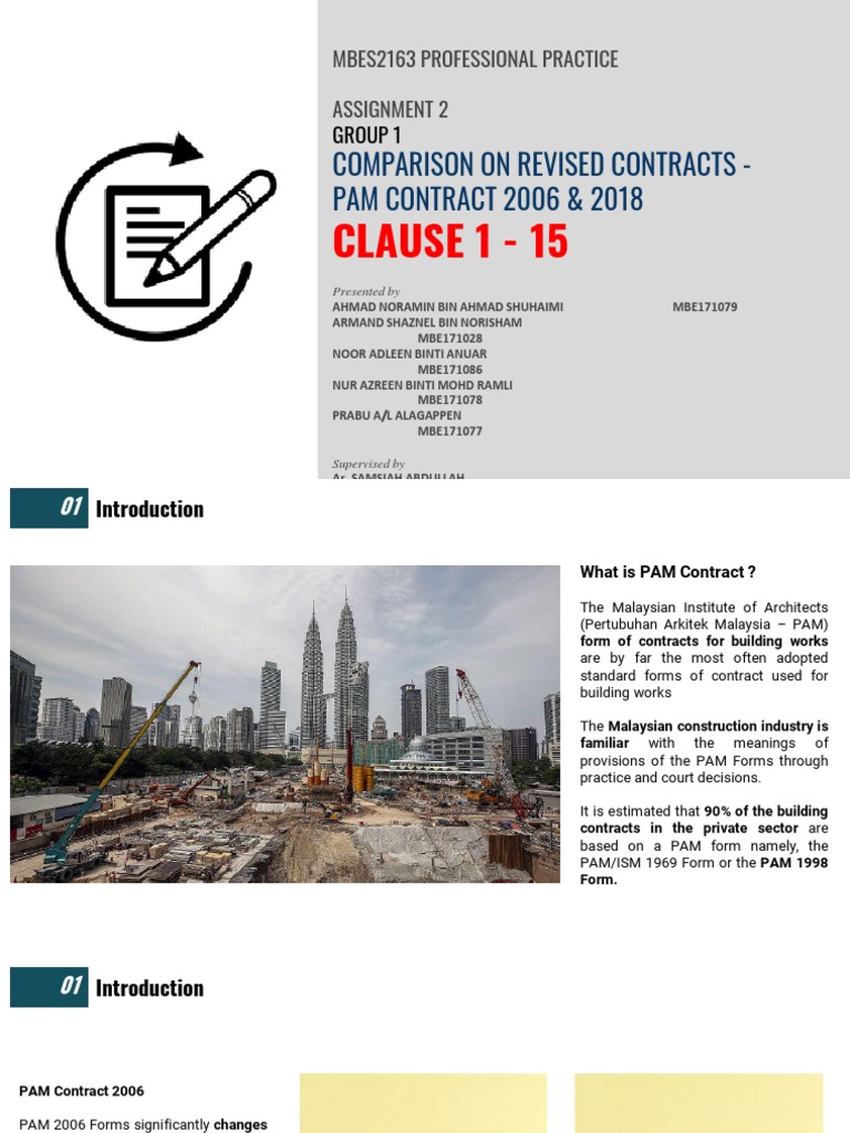 Comparison On PAM Contract 2006 & 2018 - Group 1 | PDF | Occupational ...