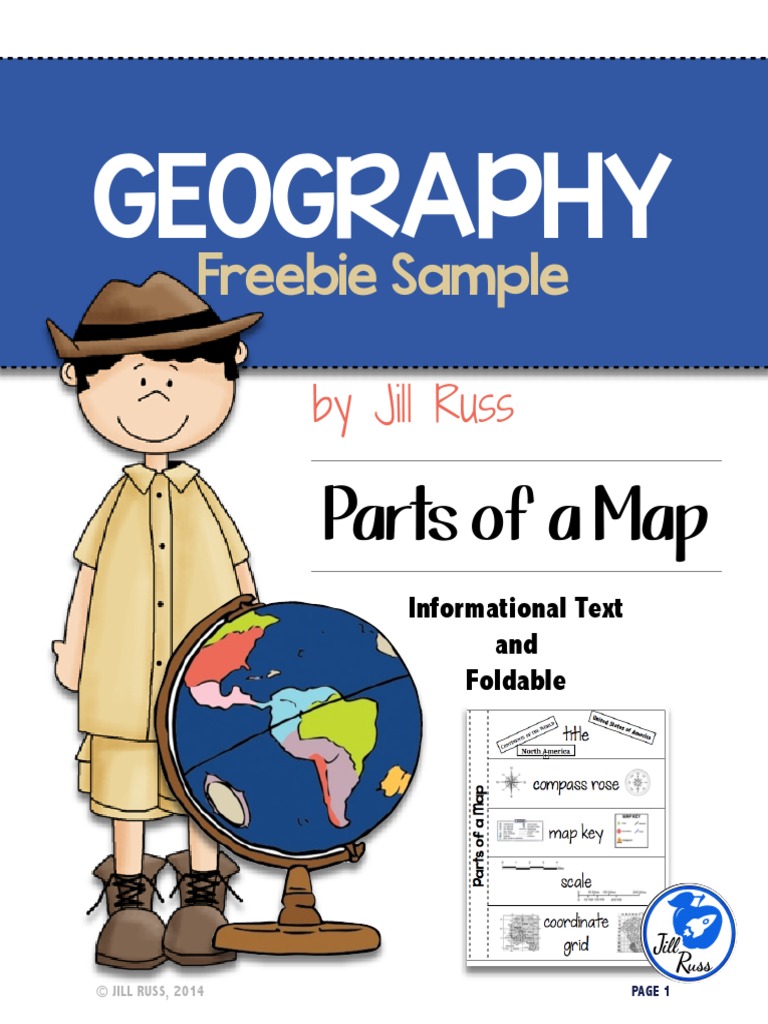 PartsofaMapGeographyMapSkillsFreebieSample PDF | PDF | Map | Geography