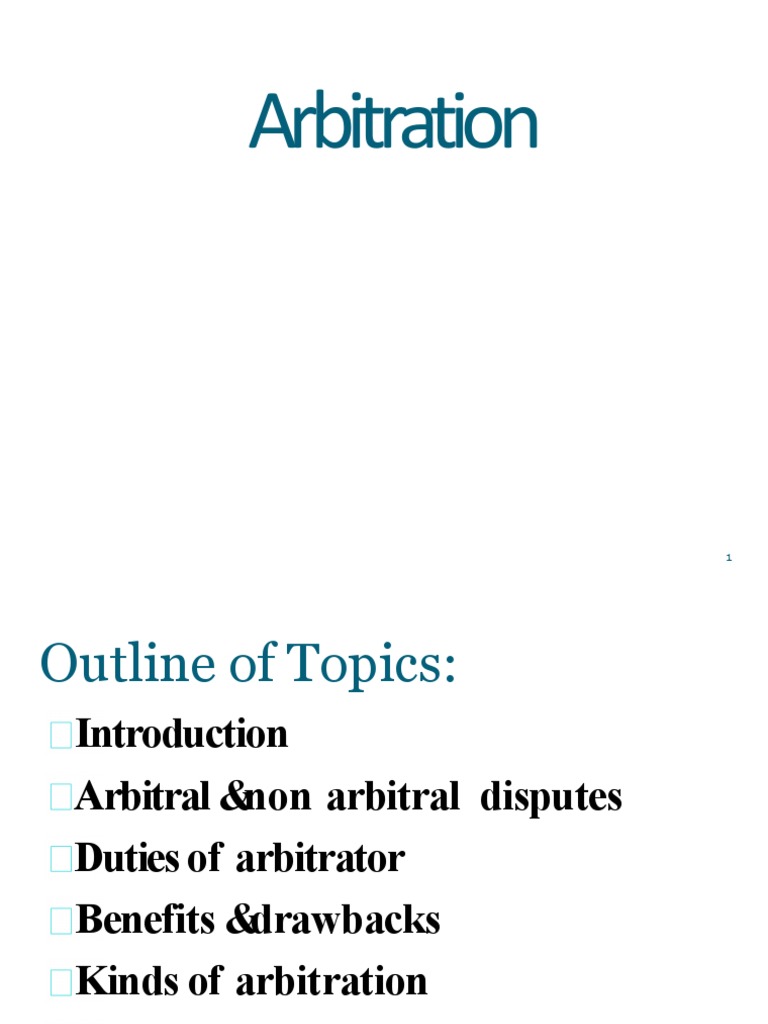 Arbitration Its Types | Download Free PDF | Arbitration | Justice