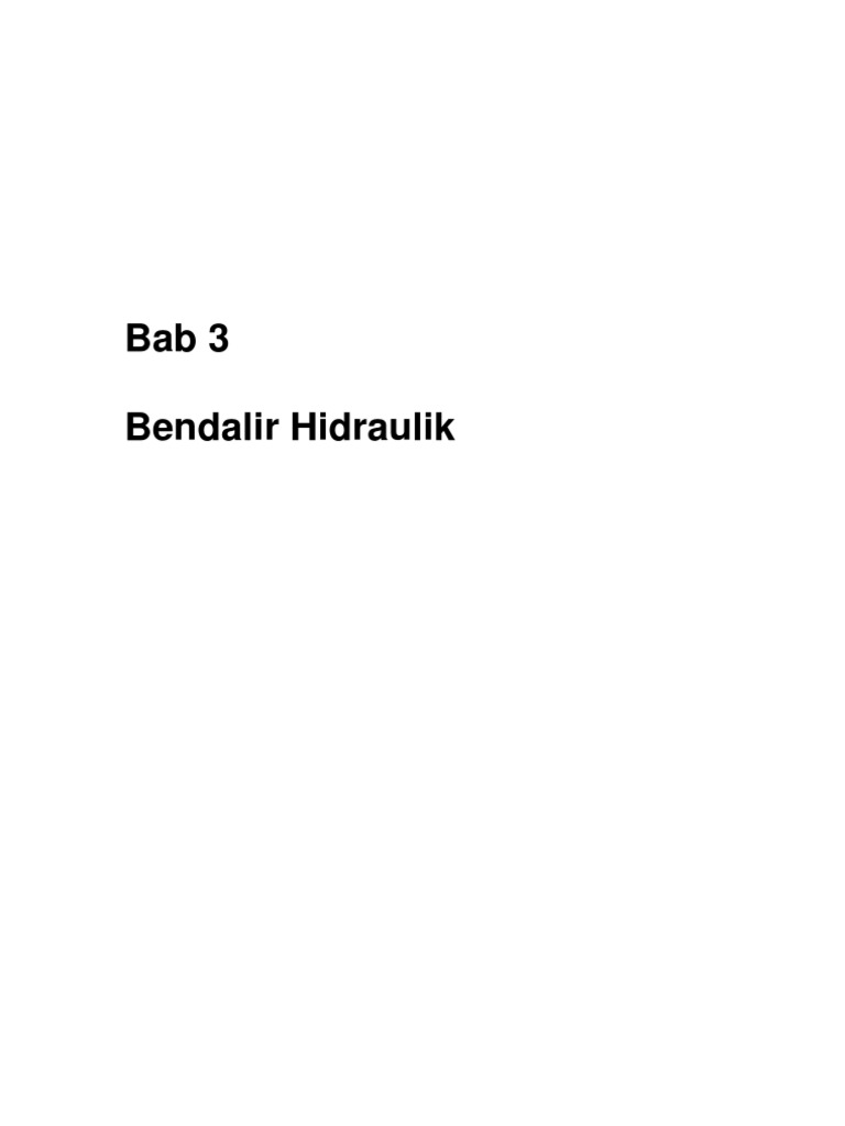 Nota Hidraulik Bab3 - Bendalir | PDF