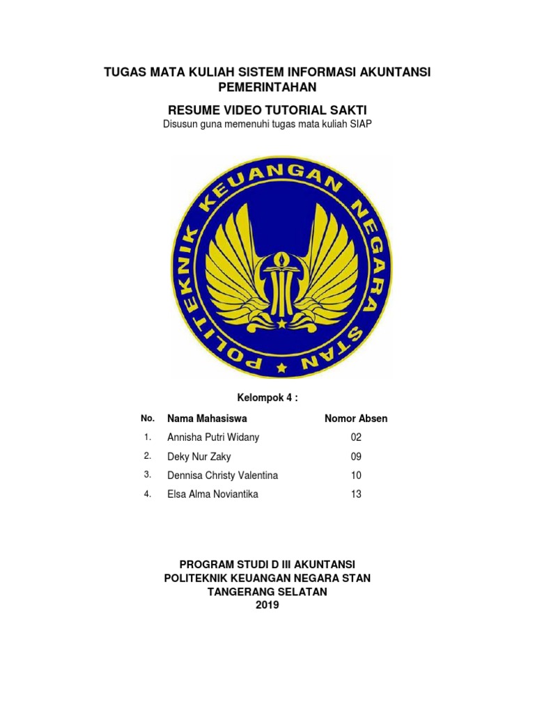 Kel. 4 - Resume Panduan SAKTI | PDF