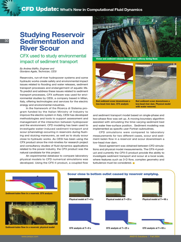 Studying Reservoir Sedimentation and River Scour - 0 | PDF ...