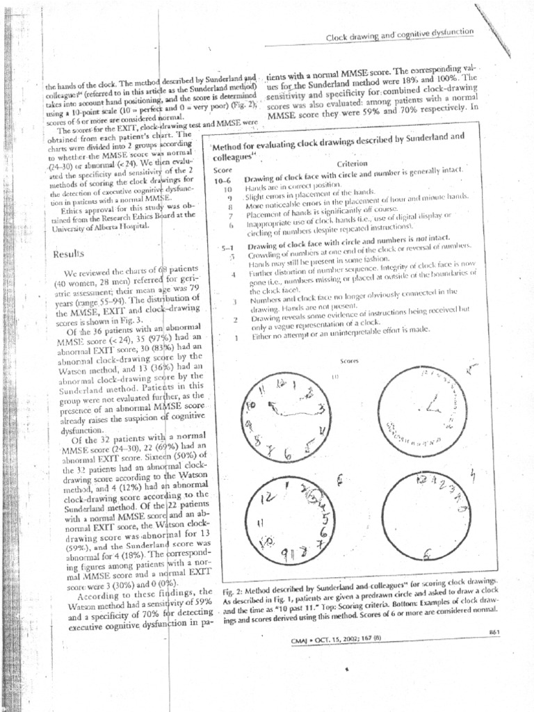 Testul Ceasului | PDF