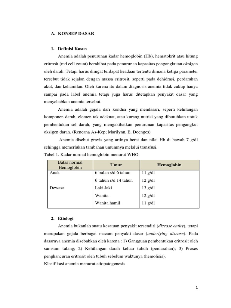 LP Anemia | PDF