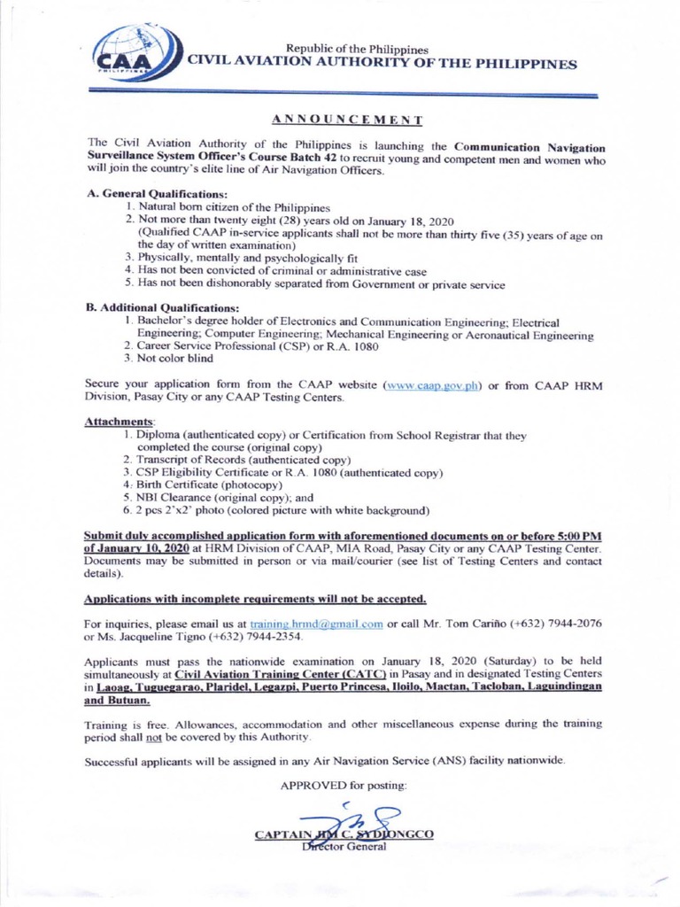 Memo of CAAP | PDF | Engineering