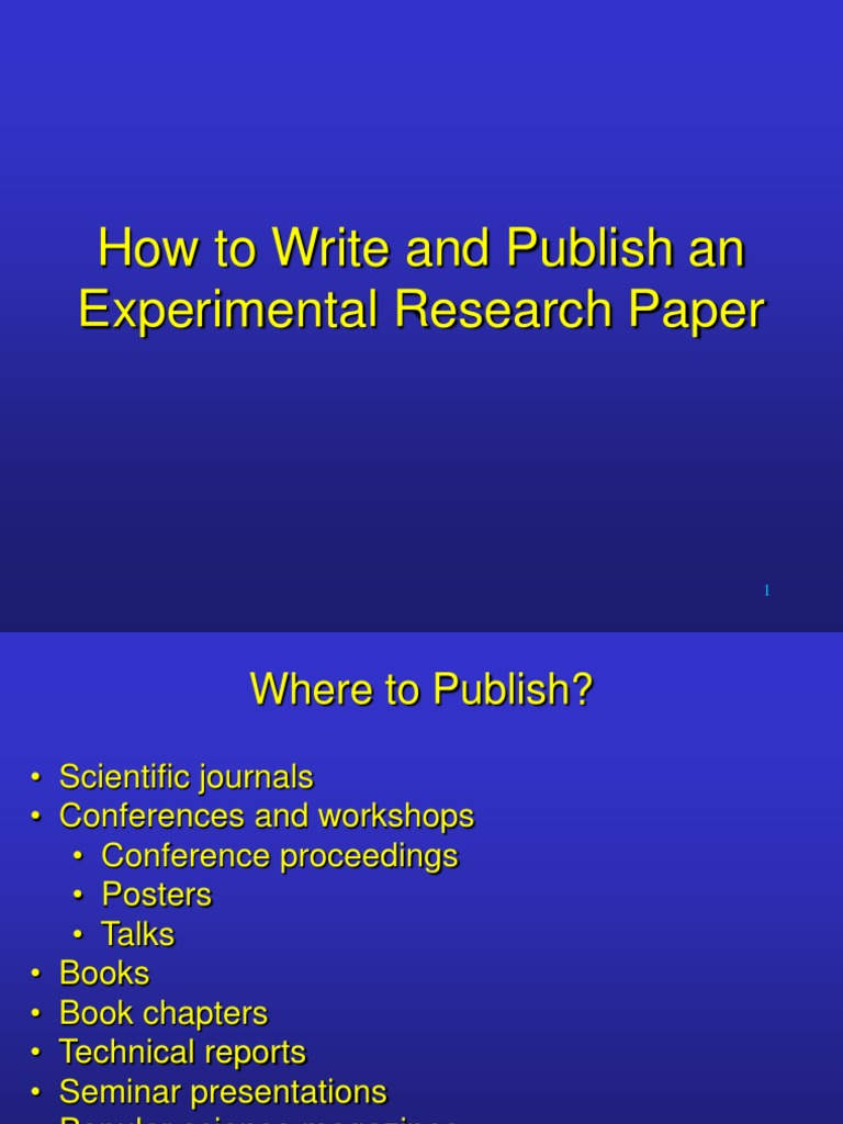 How Write Paper | PDF | Academic Publishing | Citation