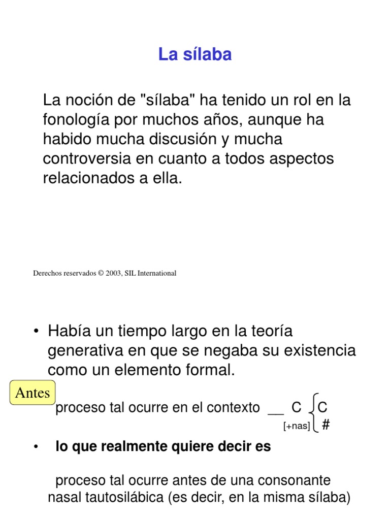 Silaba | PDF | Sílaba | Fonología