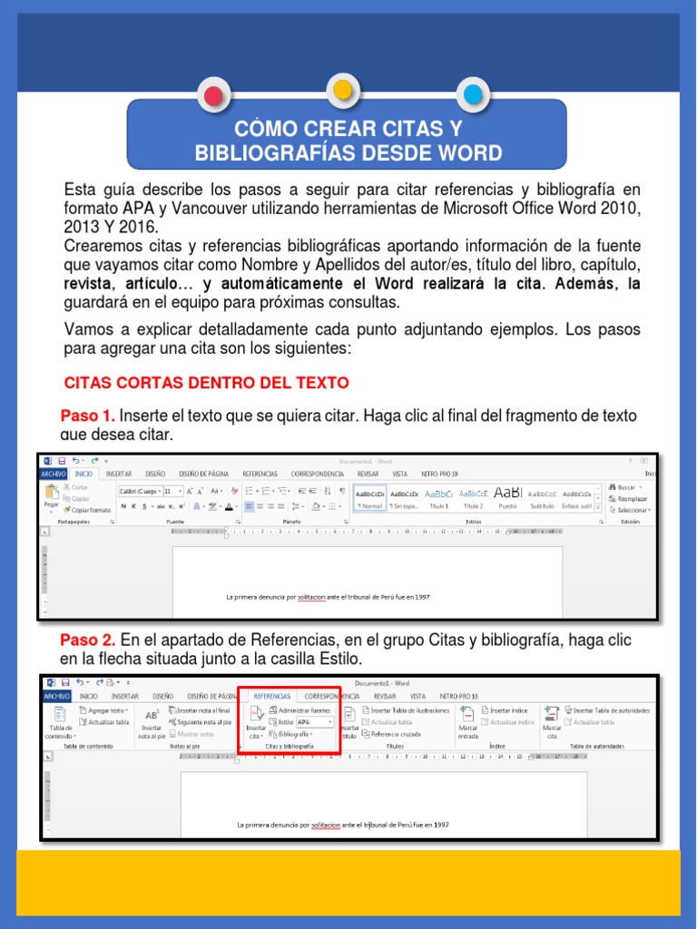 Cómo Crear Citas y Bibliografías Desde Word | Microsoft Word | Bibliografía