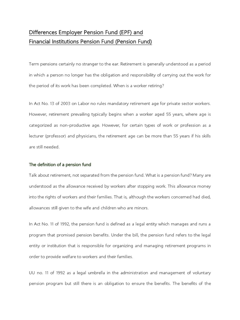 Perbedaan DPPK & DPLK - Id.en | PDF | Pension | Defined Benefit Pension ...