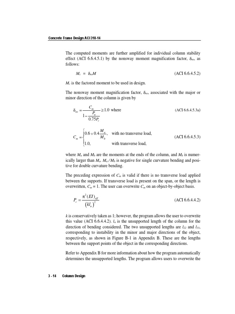 CFD Aci 318 14 - 3 | PDF | Beam (Structure) | Bending