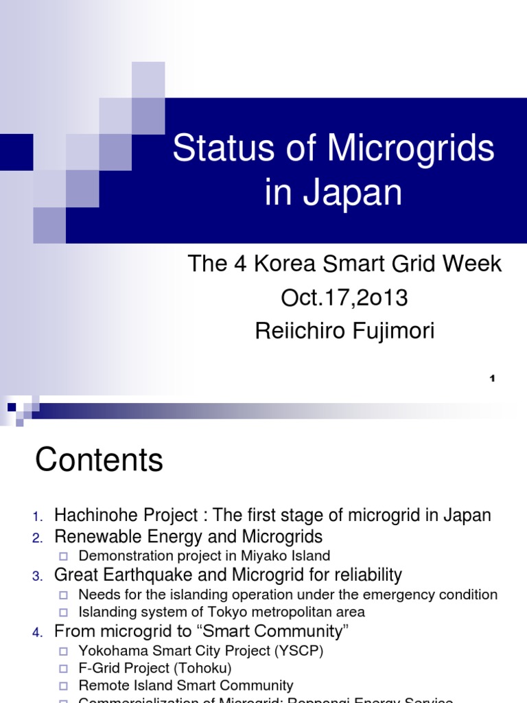 Microgrid of Japan | PDF | Distributed Generation | Electrical Grid