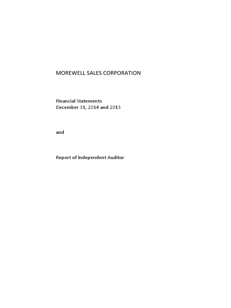 MSC-Audited FS With Notes - 2014 - Case | PDF | Depreciation | Stocks
