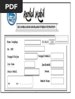 Kwitansi Pembayaran Travel Mobil | PDF