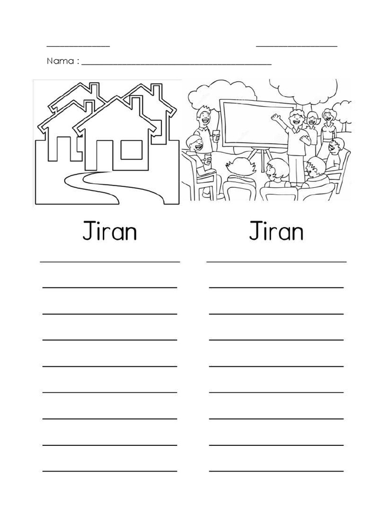 Lembaran Kerja Tema Jiran Saya | PDF