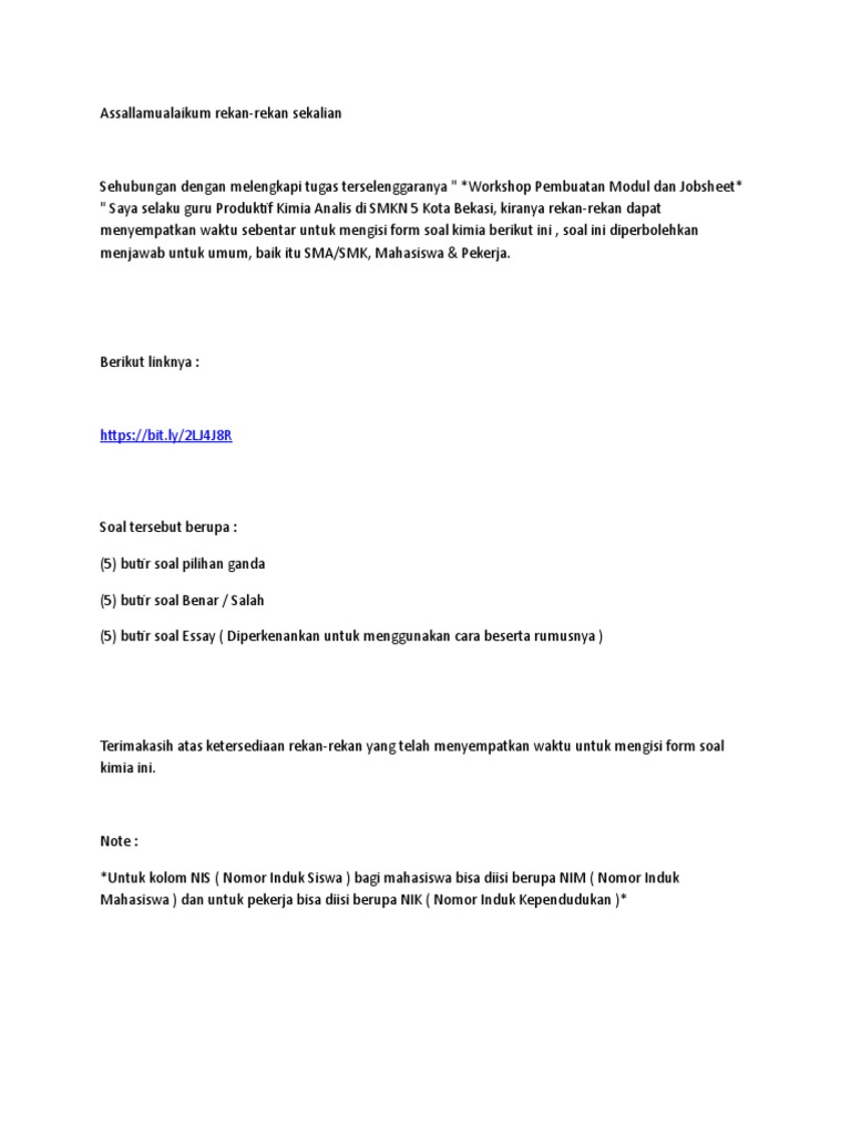 Soal Google Form | PDF