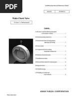RITAG Wafer Type Check Valves Manual | PDF | Valve | Pump