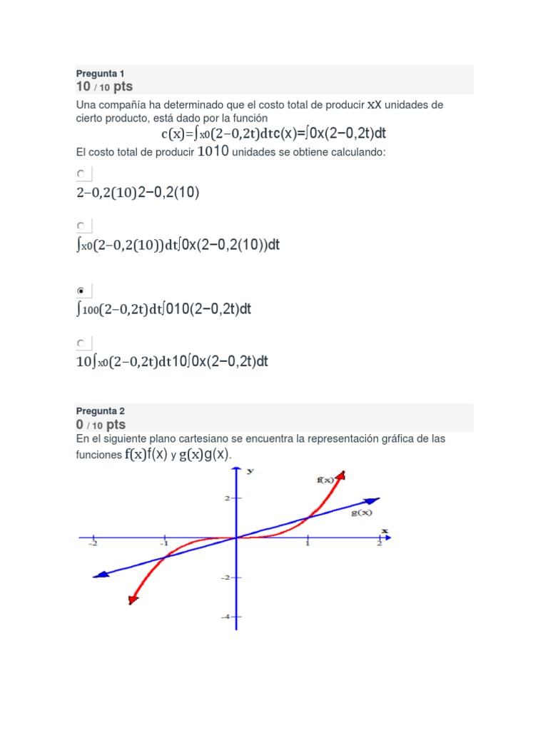 Examen Final de Matematicas 2 | PDF | Integral | Cálculo