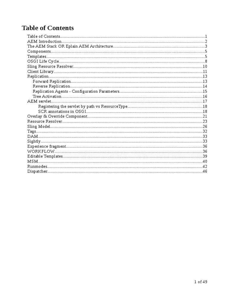AEM | PDF | Java Servlet | Java Server Pages