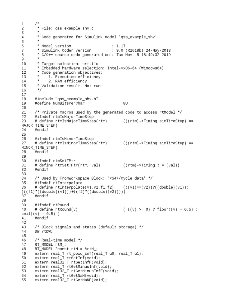 Codigoc Simulink | Download Free PDF | Computer Programming | Areas Of Computer Science