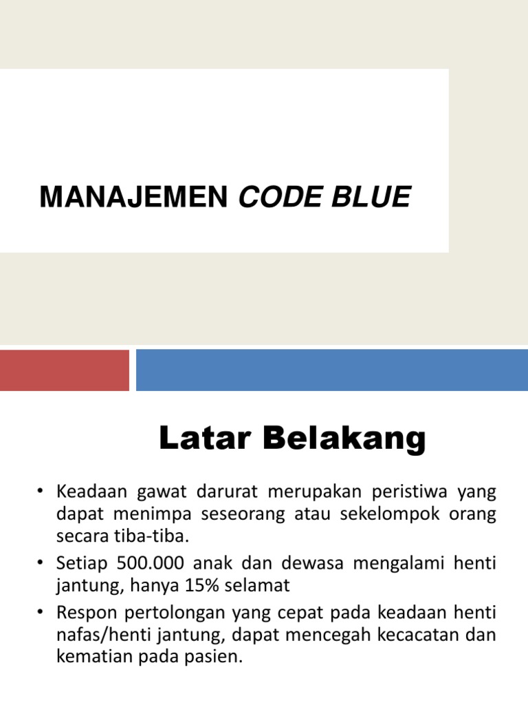 Manajemen Code Blue | PDF