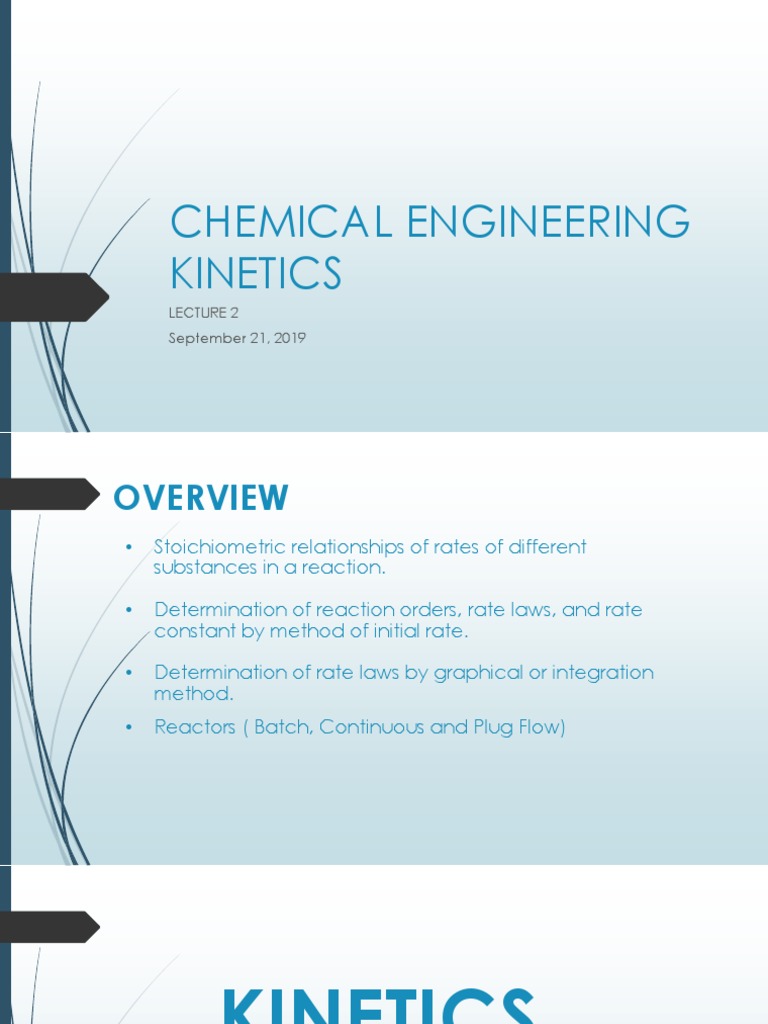 Chemical Engineering Kinetics | PDF | Reaction Rate | Chemical Kinetics
