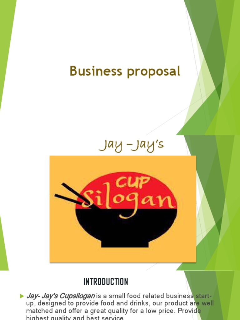 Entrep Business Proposal | PDF | Kitchen Stove | Fast Food