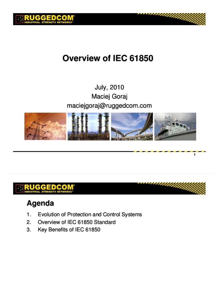 Iec 61850 Overview | PDF | Data Transmission | Electrical Substation