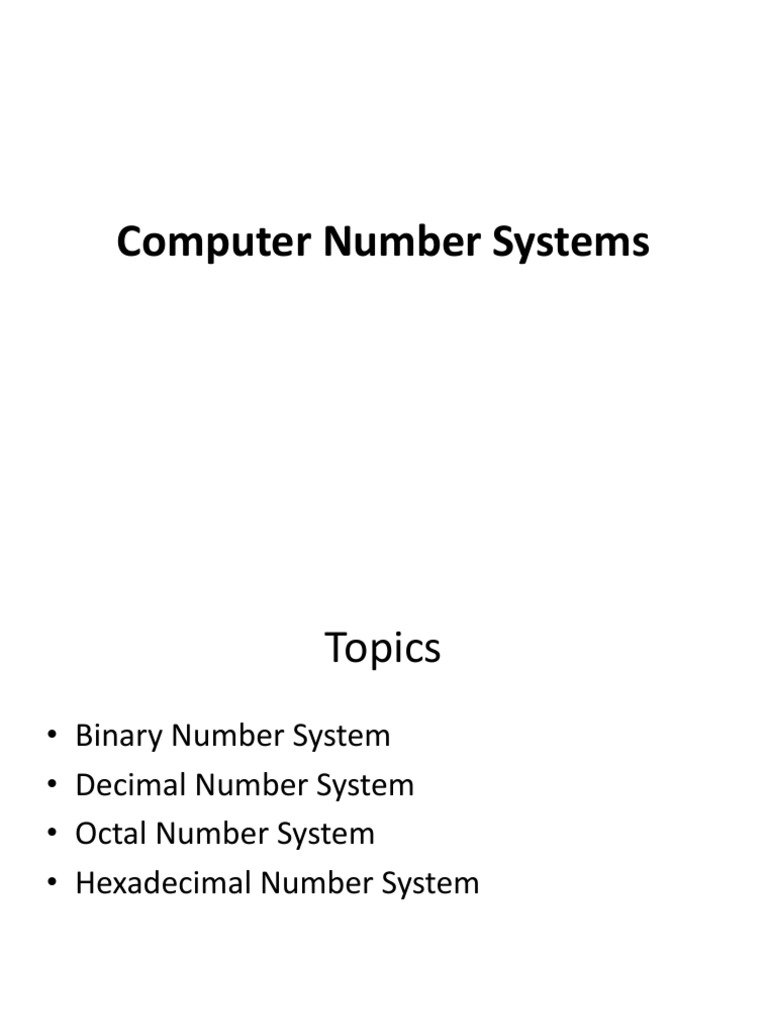 Lesson3 Computer Number Systems | Pdf | Arithmetic | Mathematical Notation