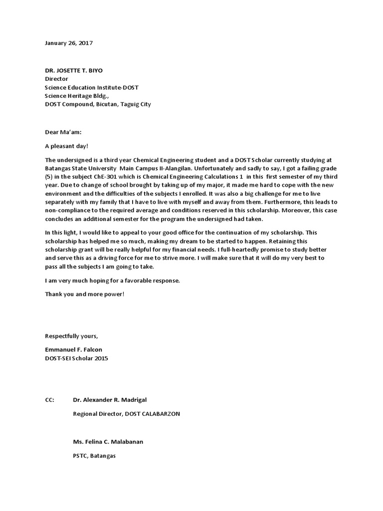 Letter of Appeal Dost | PDF