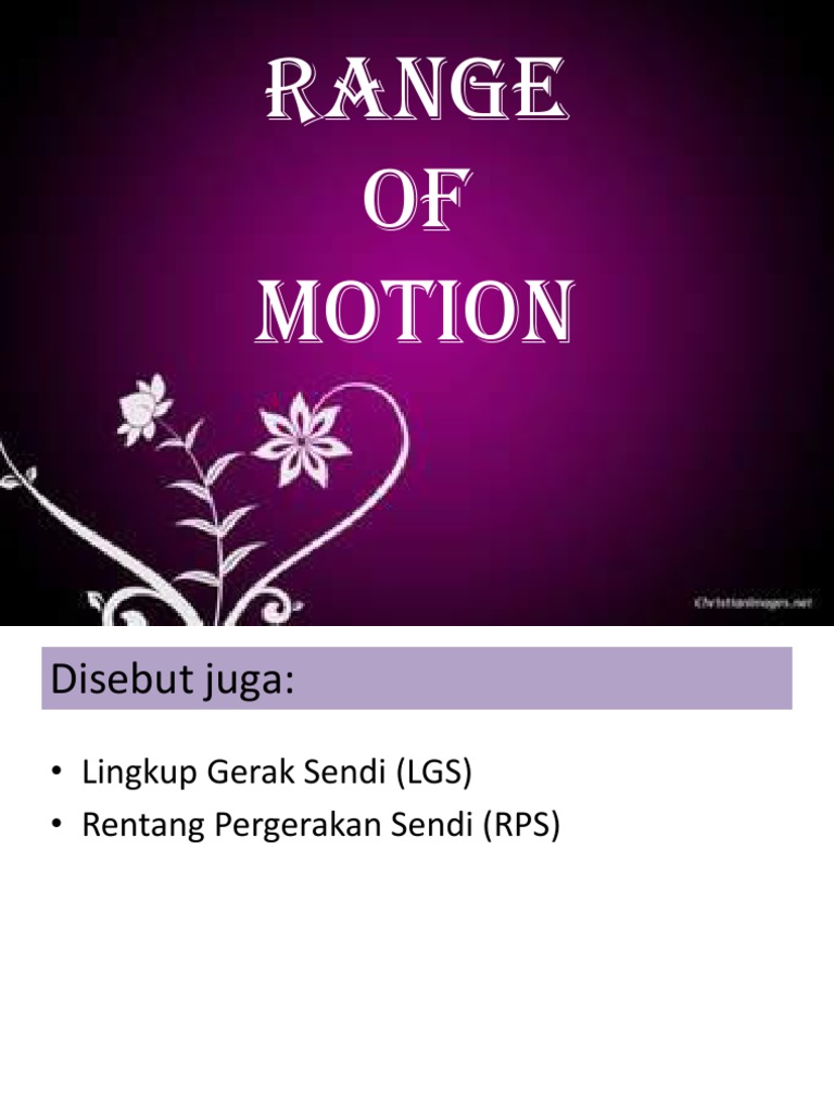 Pengukuran Range of Motion (ROM) | PDF