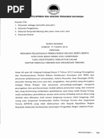 Pedoman Pemblokiran Dana Nasabah DTTOT | PDF
