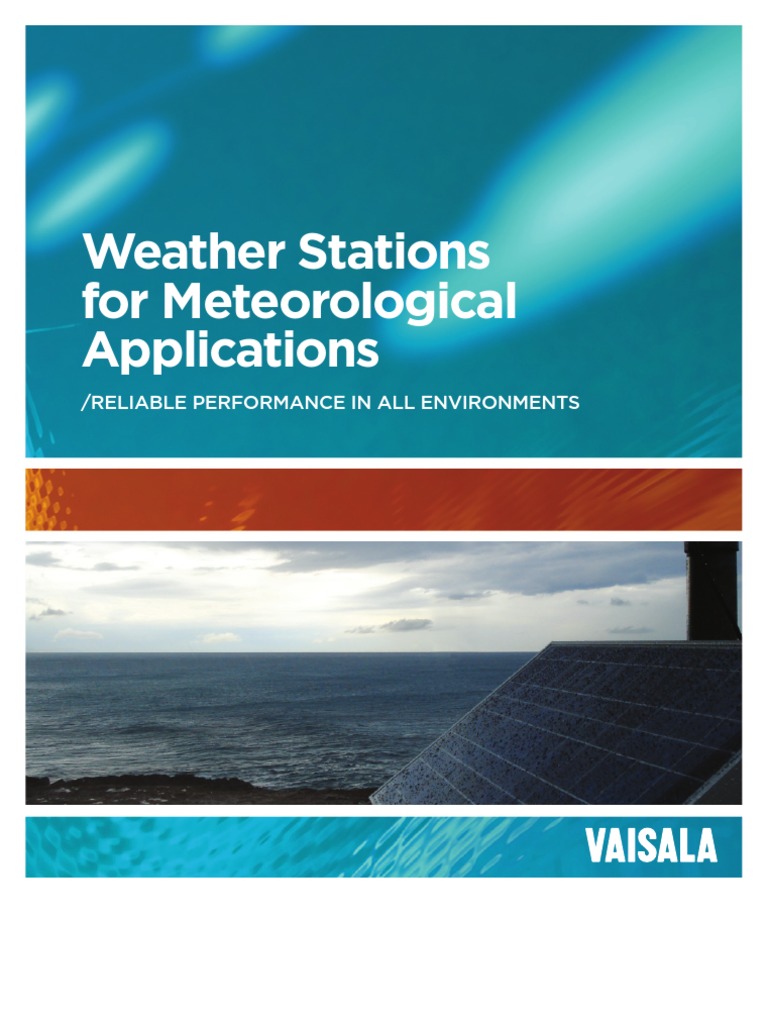 MET AWS Brochure B211184EN-A 210x280 Lores | PDF | Meteorology | Weather