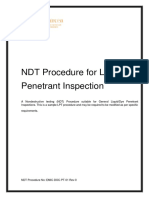 DPT Procedure for Weld Inspection | PDF
