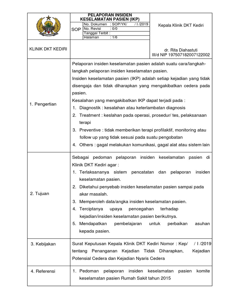 3 2 5 1 Sop Pelaporan Ikp PDF | PDF | Pengembangan Diri | Sains ...