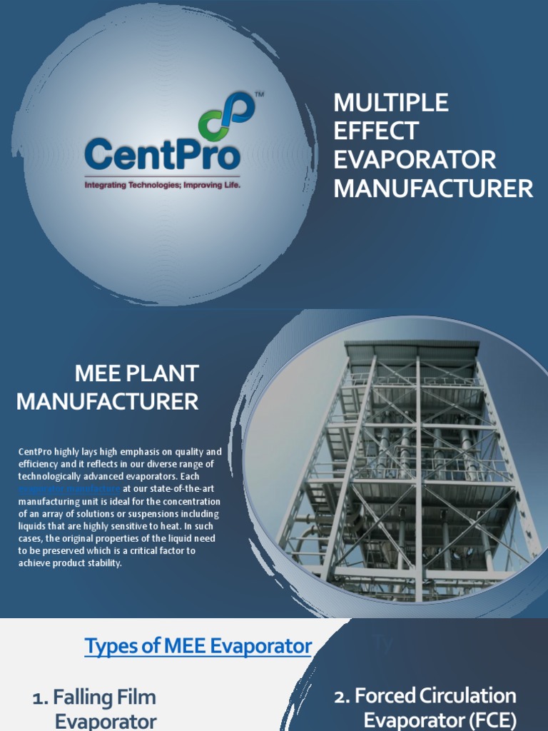 MEE Plant Manufacturers-CentPro | PDF | Chemistry | Physical Sciences