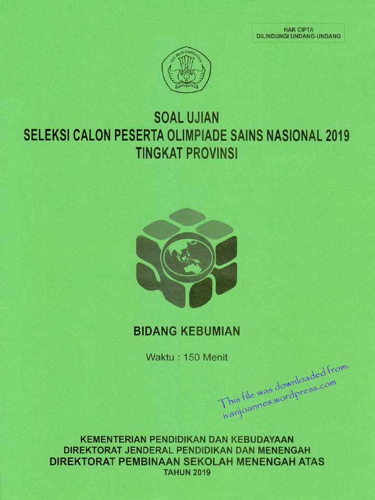 OSP Kebumian 2019 - Soal PDF | PDF