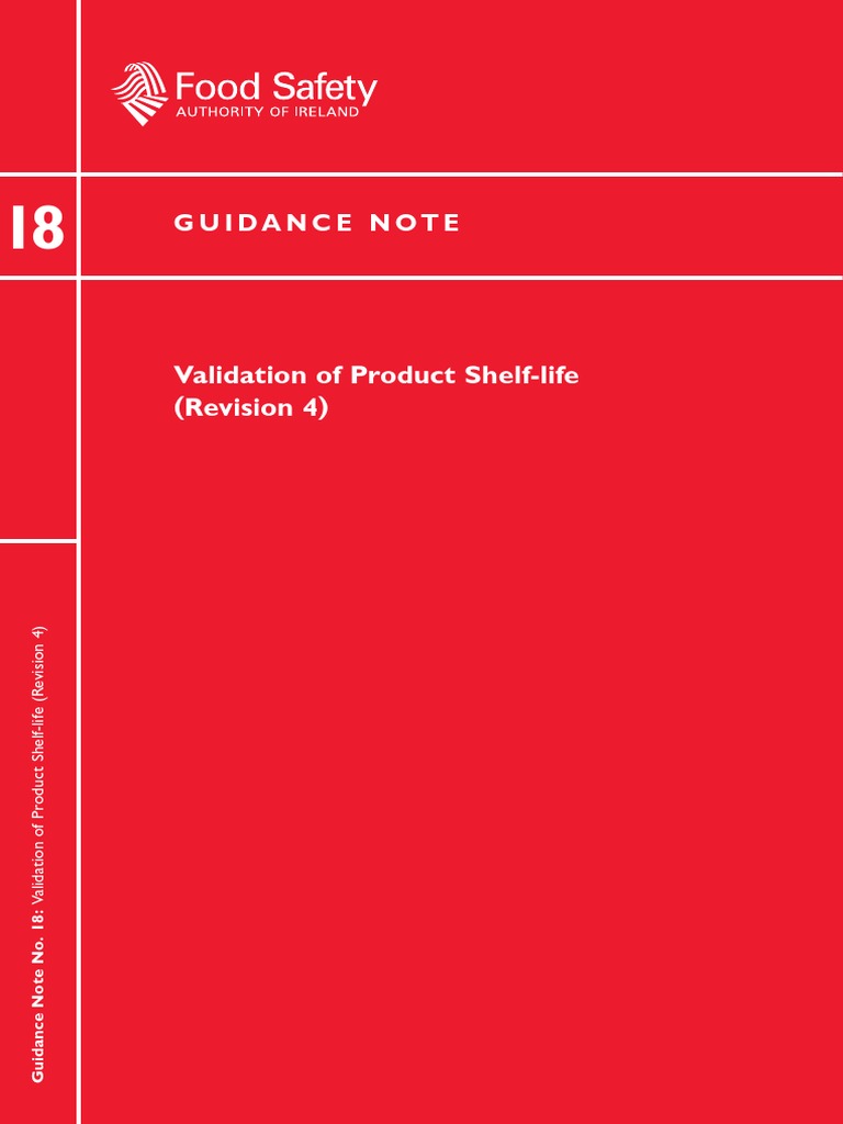 Guidance Note 18 Determination of Product Shelf Life PDF | PDF | Shelf ...
