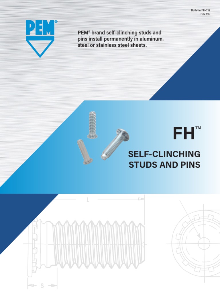 TR Hank - Self-Clinching Studs and Pins | PDF | Stainless Steel | Hardness