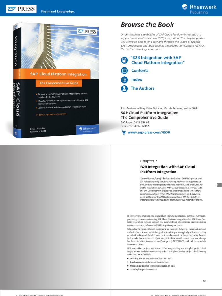 Sap Cloud Platform | PDF | Electronic Data Interchange | Application Programming Interface