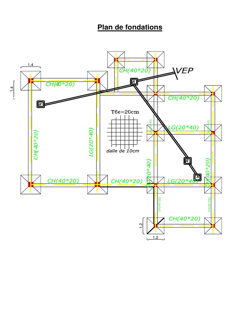 Plan de Fondations PDF | PDF