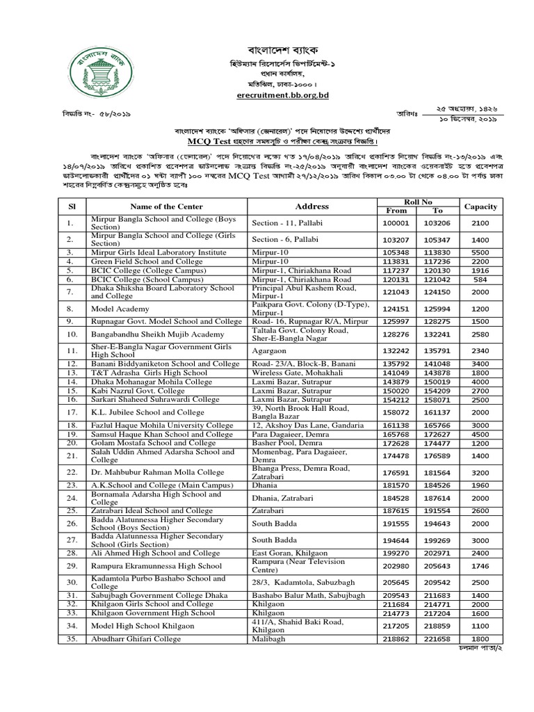 Officer General Seat Plan | PDF | Higher Education | Educational ...
