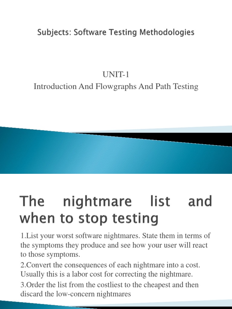 STM Unit 1 Taxonomy of Bugs | PDF | Control Flow | Software Testing