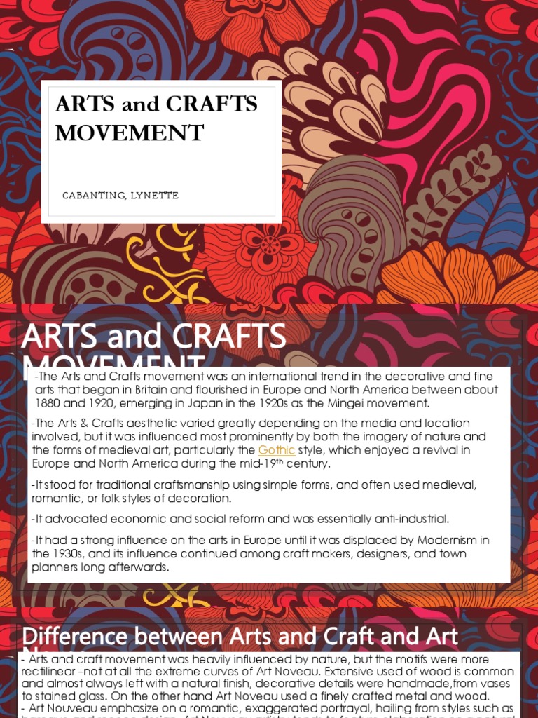 Arts and Craft Movement | Download Free PDF | Arts And Crafts Movement ...
