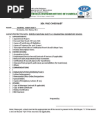 201 File Checklist | PDF